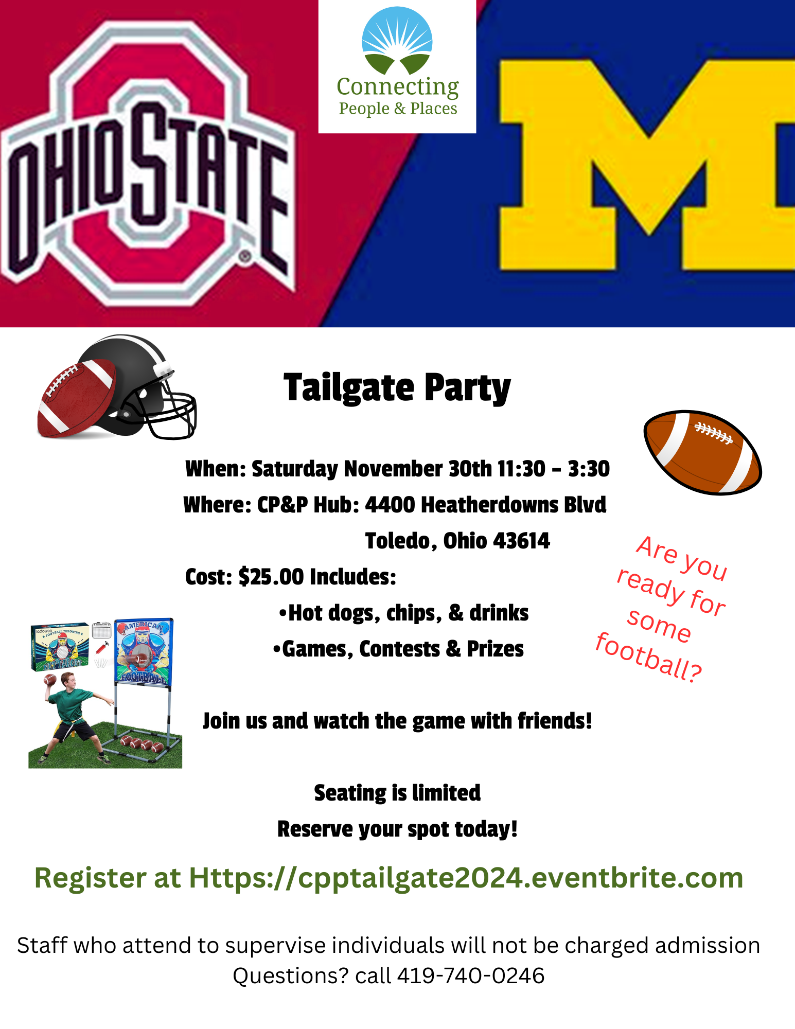 OSU vs UM Tailgate Party | Lucas County Board of Developmental Disabilities